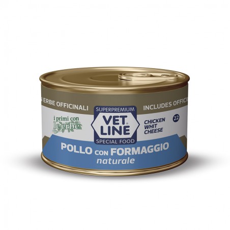 Alimento per gatti con Pollo Con Formaggio Naturale (18 Pezzi X 150Gr)